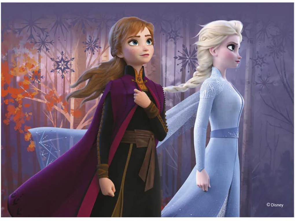 DINO DŘEVO Kubus Frozen 2 (Ledové Království) kostky obrázkové set 12ks dn641297