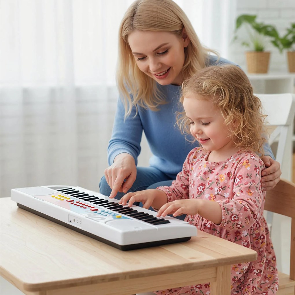 Costway 49 Keys Dětská klavírní klávesnice s 8 Rytmy a 8 Zvuky