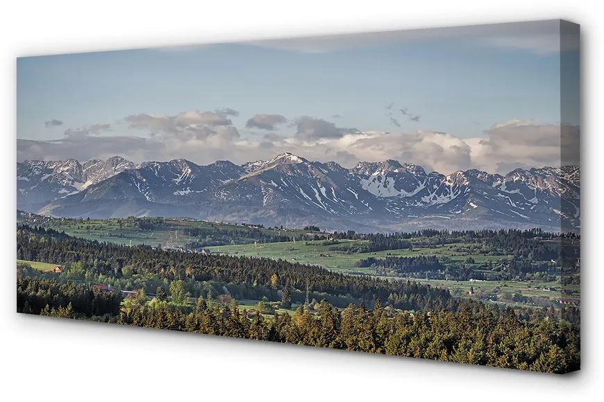 Obrazy na plátně hory 120x60 cm