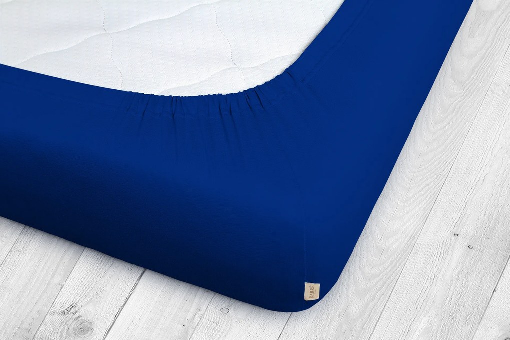 Jersey prostěradlo královské modré na výšku matrace do 20 cm Velikost: 90 x 200