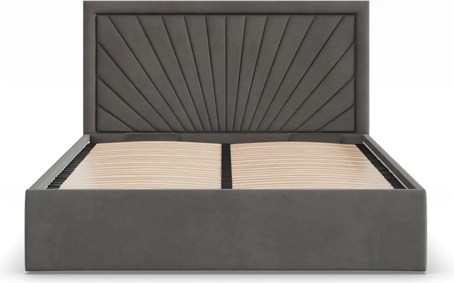 AGroup Čalouněná postel VASTO 160 x 200 cm Barva látky Trinity: Šedá (Trinity 2314)