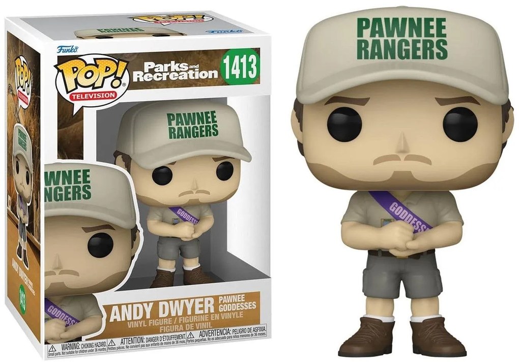 Figurka funko pop! television parks and recreation andy dwyer pawnee goddesses 1413