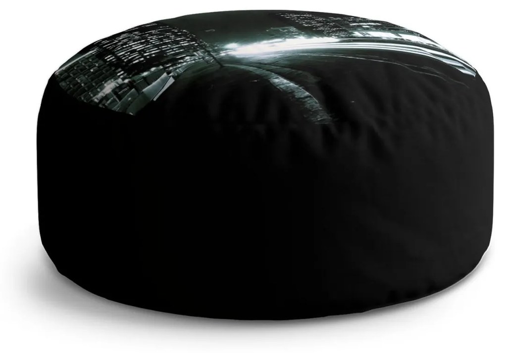 Sablio Taburet Circle Noční ulice: 38x48 cm
