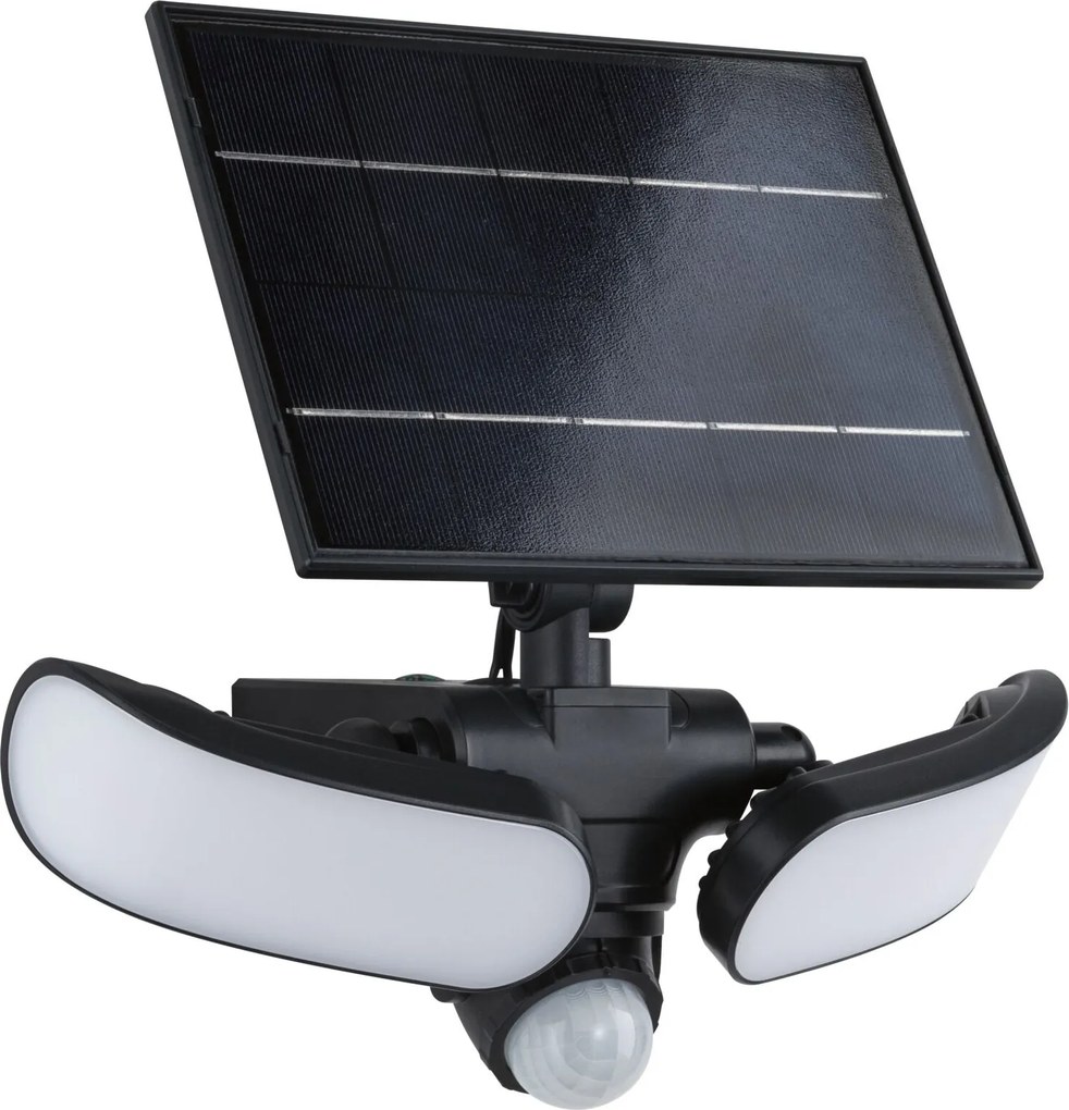 P 94610 Solární LED osvětlení zdí Sonlig pohybové čidlo (IR) IP65 hranaté 286x137mm 3000K 2x9W antracit umělá hmota - PAULMANN