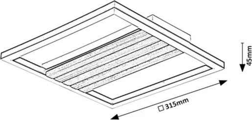Rabalux 71457 - LED Stropní svítidlo NOXELLE LED/26W/230V 3000/4500/6000K