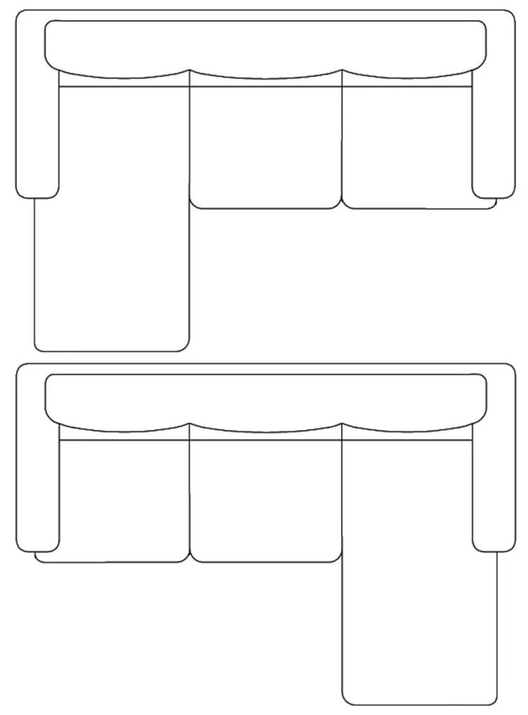 vidaXL Marketos Rohová sedačka s lenoškou trojmístná, umělá kůže, černá