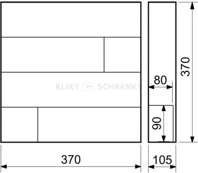 BK932 N poštovní schránka nerez