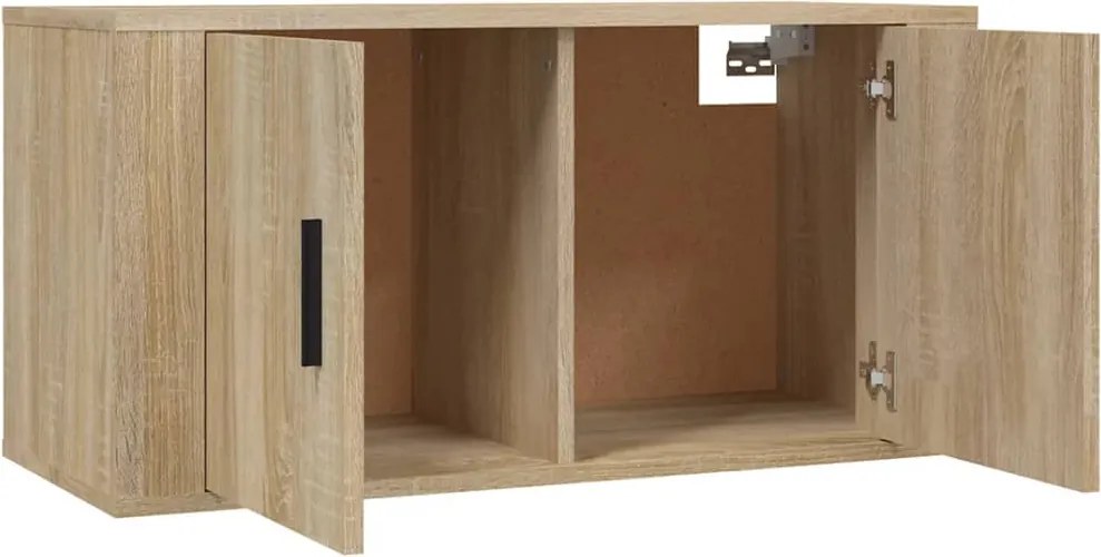 Nástěnné TV skříňky 2 ks dub sonoma 80 x 34,5 x 40 cm 3188353