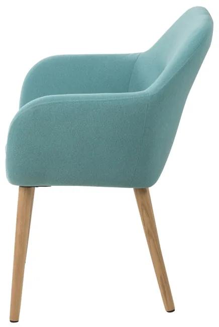 Designová židle Nashira azúrová