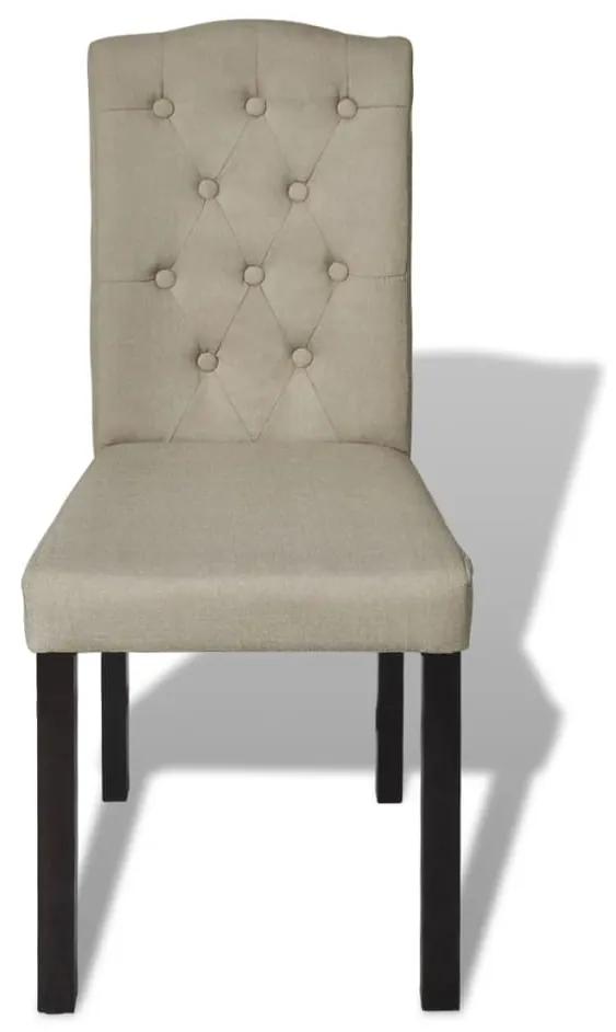 Jídelní židle 4 ks velbloudí textil,  240558