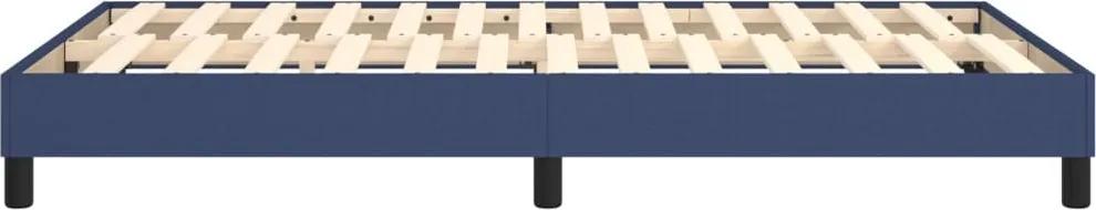 vidaXL Box spring postel 120 x 200 cm textil [3120506] Barva: Modrá