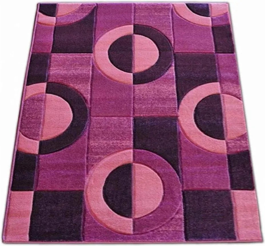 Kusový koberec Cindy fialový, Velikosti 200x290cm