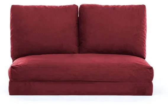 Designová rozkládací pohovka Wandella 120 cm červeno-hnědá