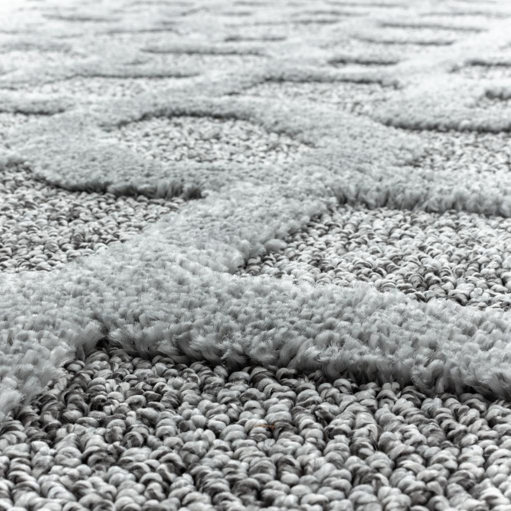 Ayyildiz Kusový koberec PISA 4702, kulatý, Šedá Rozměr koberce: 120 cm KRUH