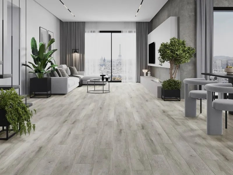 Mexen Boone vzorek vinylových panelů SPC 6,5 mm, podložka IXPE 1,5 mm, 4 V-drážka, Dub - F1054-S