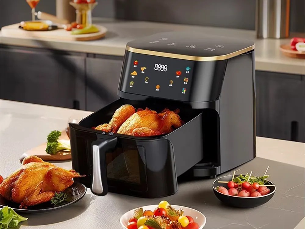 Verk Group Fritéza bez tuku fritéza air fryer velká na pečení 1400 w 10 l