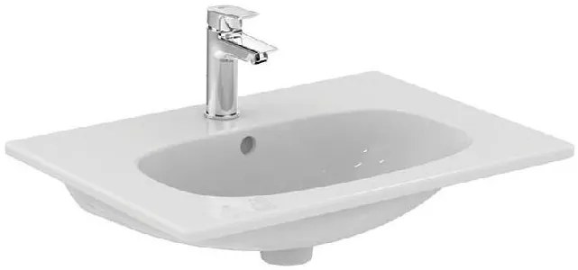 Ideal Standard Tesi - Umyvadlo nábytkové 625x450 mm, s přepadem, otvor pro baterii, matná bílá T3510V1