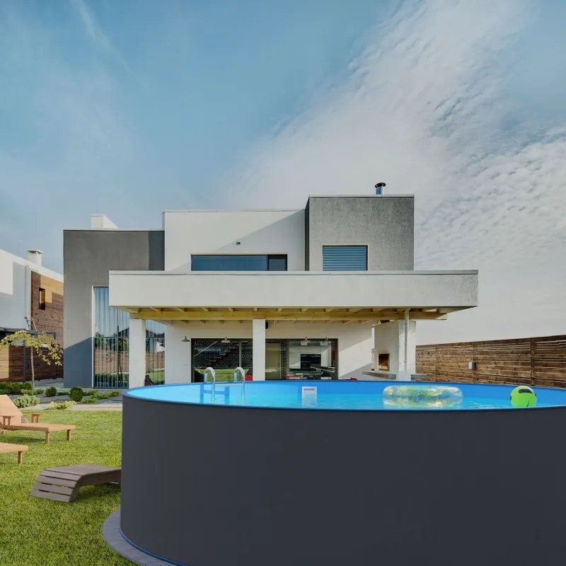 Bazén Planet Pool ANTRAZIT/Blue – samotný bazén 450x122 cm - Planet Pool