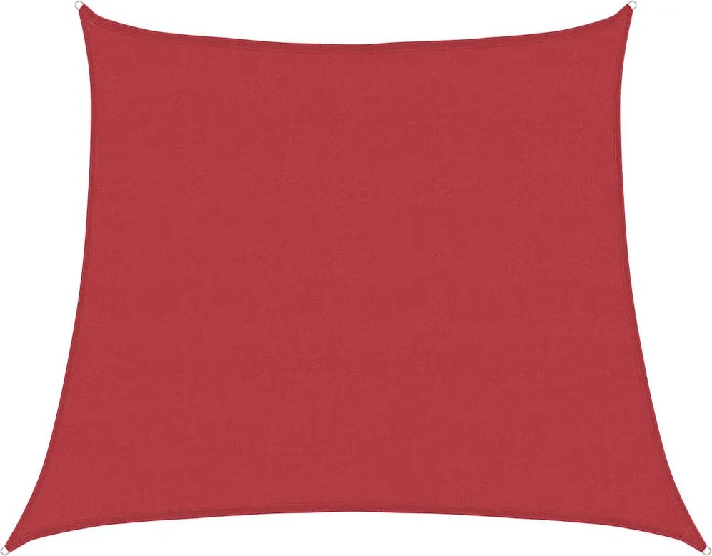 Plachta proti slunci 160 g/m² červená 4/5 x 4 m HDPE 311656