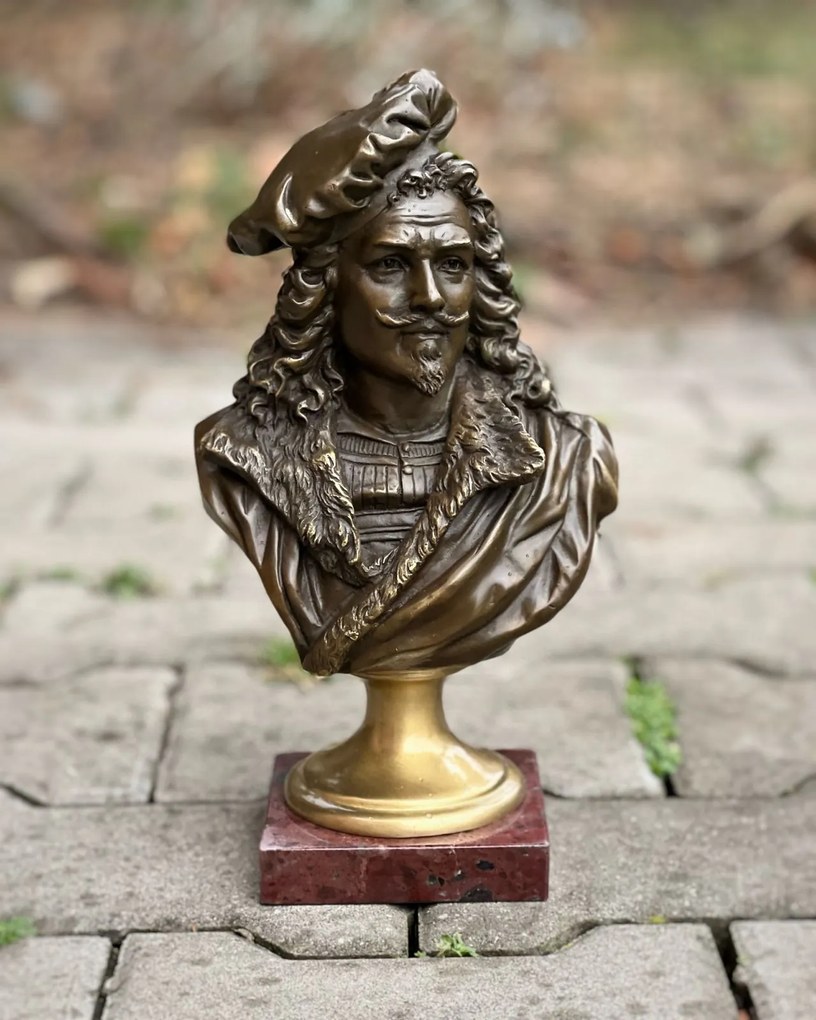 Bronzová socha soška Rembrandt busta