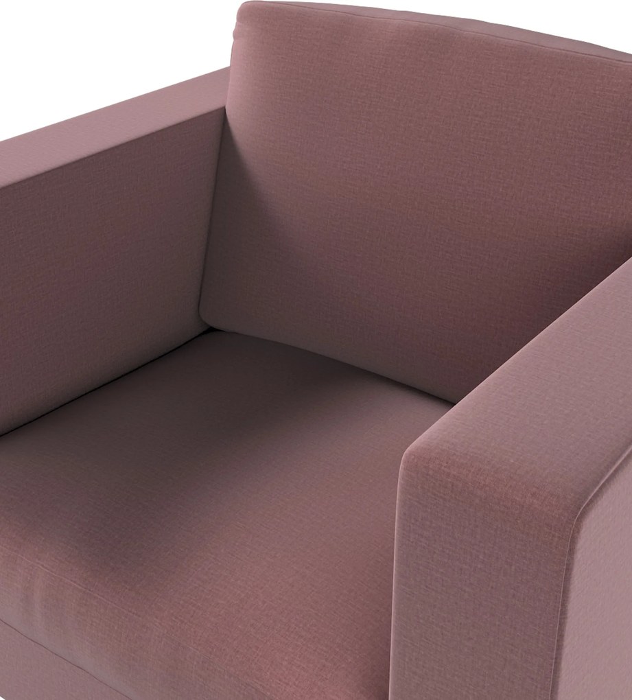 Potah na křesko IKEA Karlanda, krátký barva fialová látka sametová