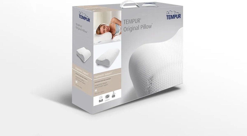 Anatomický polštář poskytující jedinečnou oporu TEMPUR® Original + povlak na polštář zdarma velikost polštáře: M