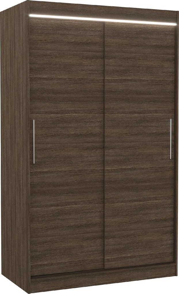 ADRK Furniture Posuvná skříň s LED osvětlením COLLIN 120 ADRK-SW-COL-CH-120+L