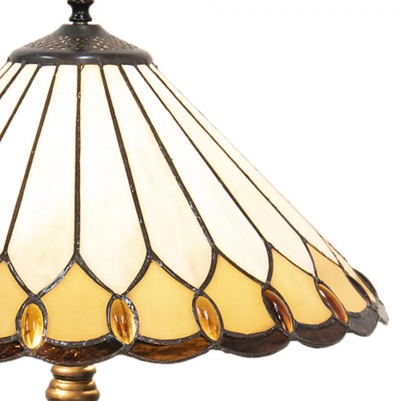 Tiffany stolní lampa Aleydis – 40x62 cm