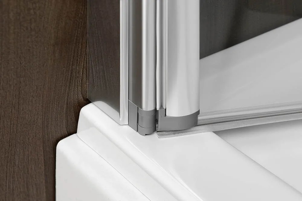 Polysan Polysan, RIONI pneumatická vanová zástěna 710 mm, stříbrný rám, čiré sklo, 72915