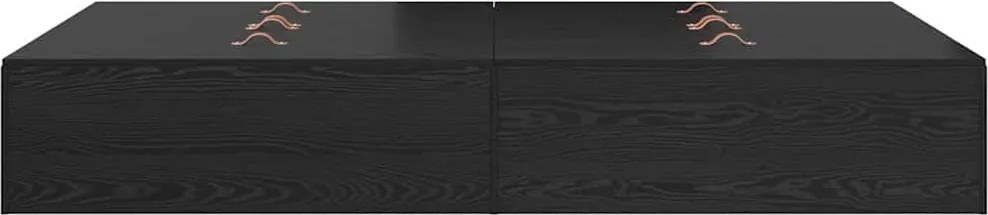 Rám postele s úložným prostorem Černý dub 120 x 200 cm 3335366