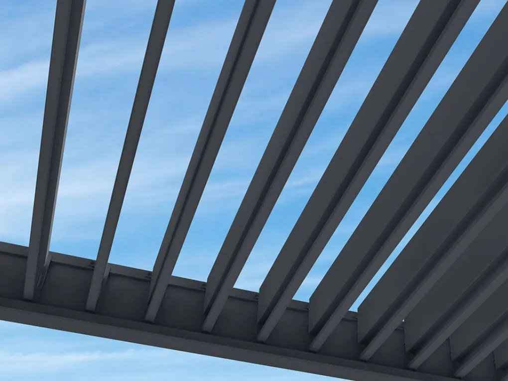 ROJAPLAST Bioklimatická pergola - INTRO PLUS 6x3 m, do stěny