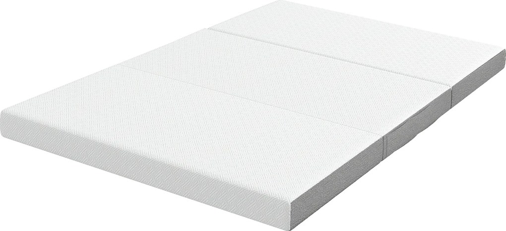 HOMCOM skládací matrace 195x120 cm, 10 cm, se snímatelným pratelným potahem, ideální pro hosty/kempování