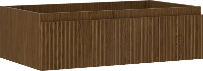 Mexen Rivel, koupelnová skříňka 80 cm, 1 zásuvka, drážkovaná, ořech, 91A20-08023-1-BF86