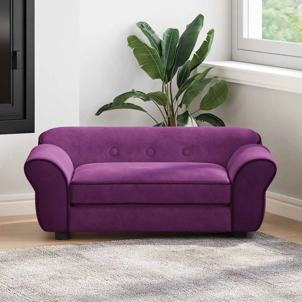 Pohovka pro psy vínová 72 x 45 x 30 cm plyš 171041