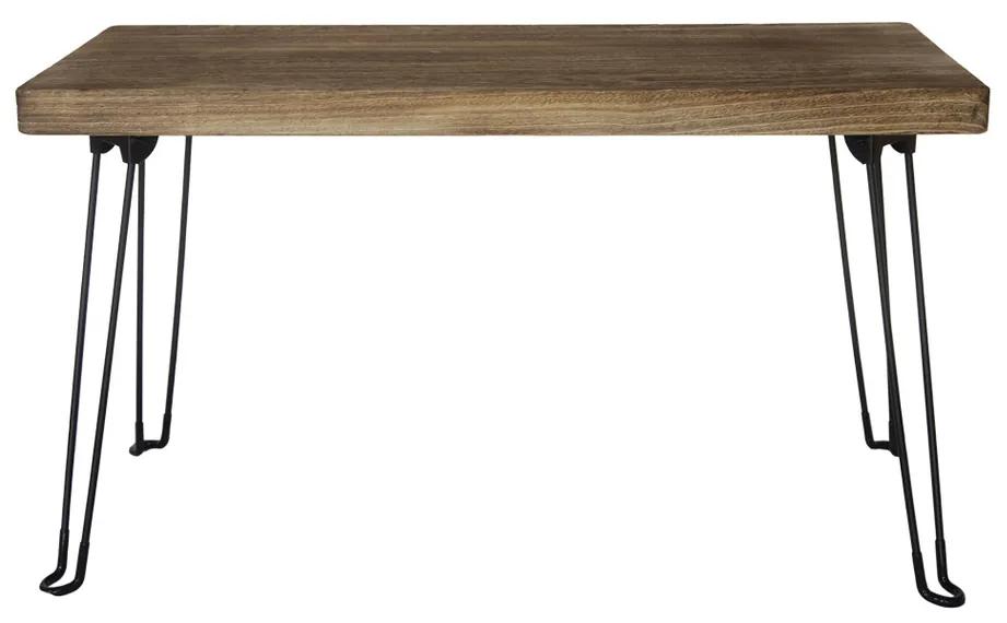 Odkládací stolek Pavlovnie světlé dřevo, 81 x 38 cm