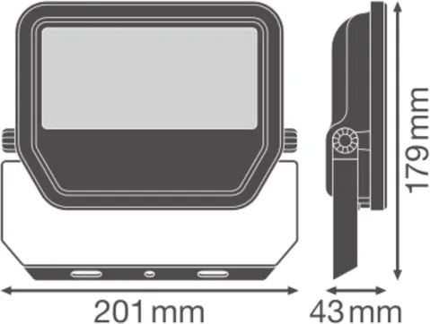 LED reflektor LEDVANCE FLOODLIGHT černý 41W/27W 6000lm/4000lm 3000K teplá bílá IP66