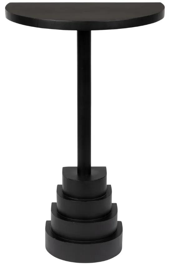 OnaDnes -20% Černý mangový odkládací stolek DUTCHBONE LINA 38 x 24 cm