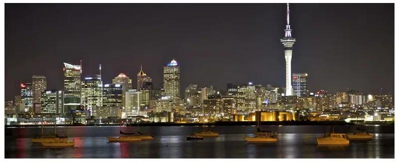 Obraz nočního Aucklandu  (100x40 cm), 40 dalších rozměrů