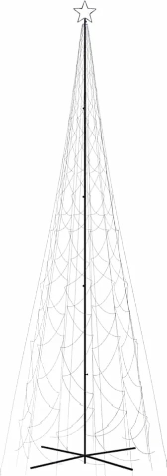 vidaXL Vánoční stromek kužel 3 000 ch LED diod 230 x 800 cm [343515] Barva: Studená bílá