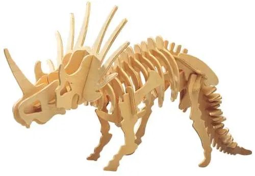 Woodcraft construction kit Woodcraft Dřevěné 3D puzzle Styracosaurus