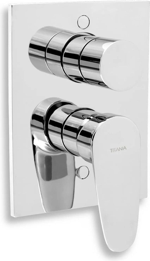 Novaservis Titania Smart Vanová a sprchová podomítková baterie s přepínačem, chrom, 98050R,0