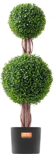 2 Kusů 0,9 m Umělý buxus Topiary Strom Umělá rostlina UV – PE Two-Tone Milan Grass