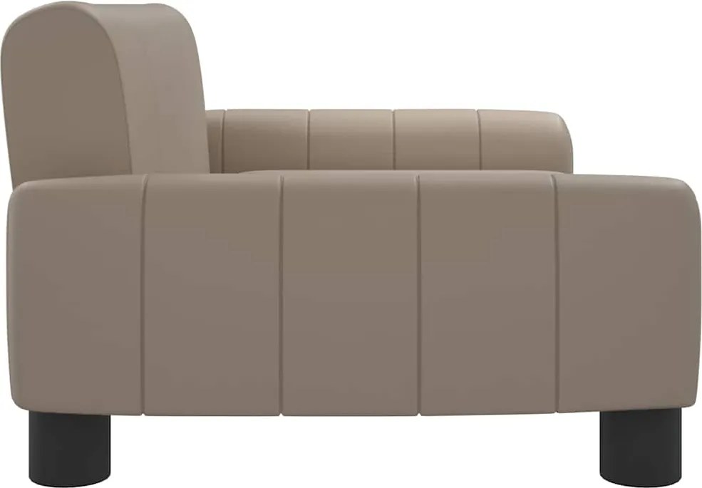 Pelíšek pro psy cappuccino 70 x 45 x 30 cm umělá kůže 171867