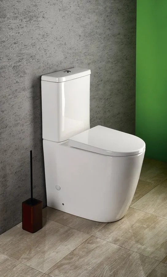 Sapho Sapho, TURKU RIMLESS WC kombi mísa zvýšená, sp./zad.odpad
