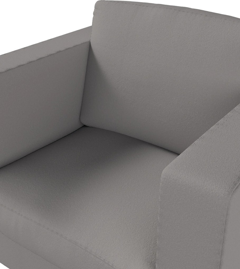Potah na křesko IKEA Karlanda, krátký barva béžová látka pletený vzor