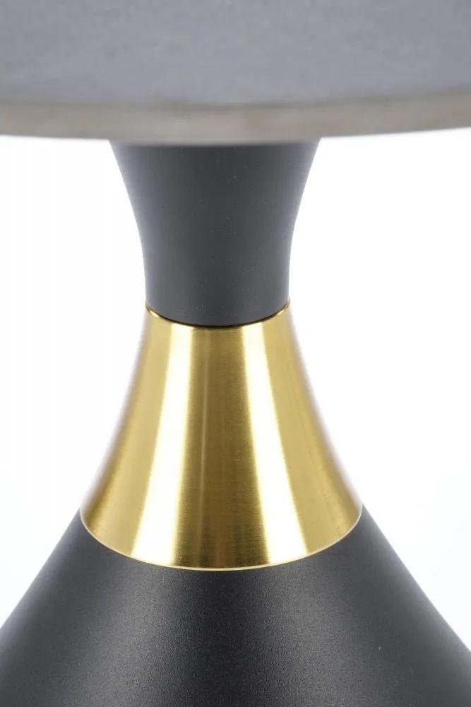 Konferenční stolek- SCALITA- Černý mramor / Černá / Zlatá