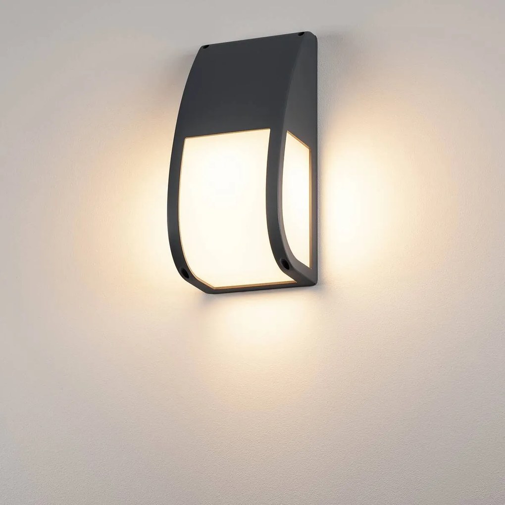 LA 227176 Venkovní svítidlo KERAS úsporka nástěnná antracit 230V E27 24W - BIG WHITE (SLV)
