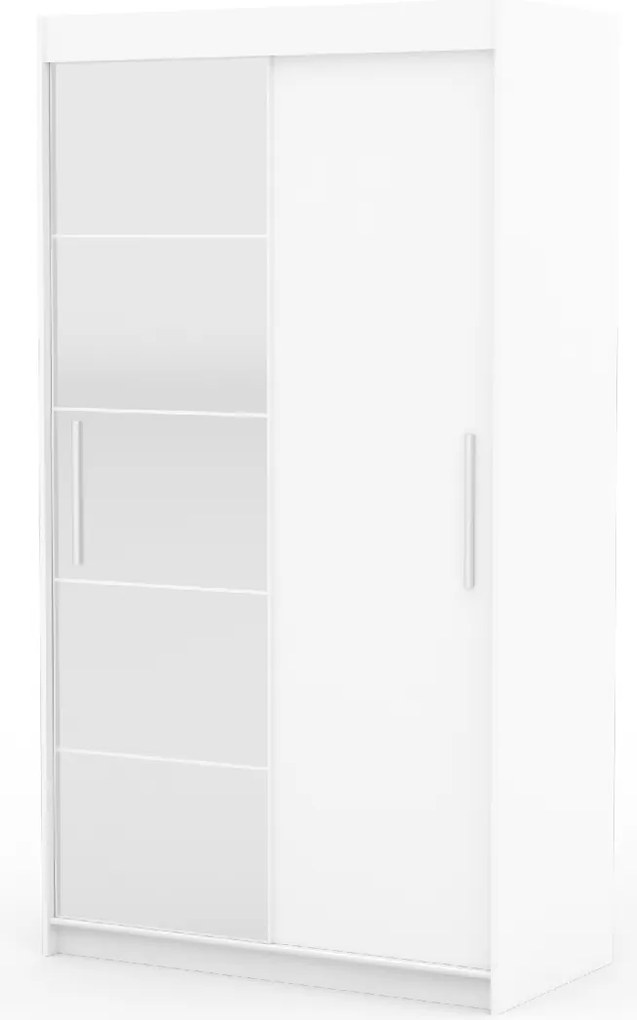 ADRK Furniture Posuvná skříň se zrcadlem ESTI 120 SW-ESI-120-W