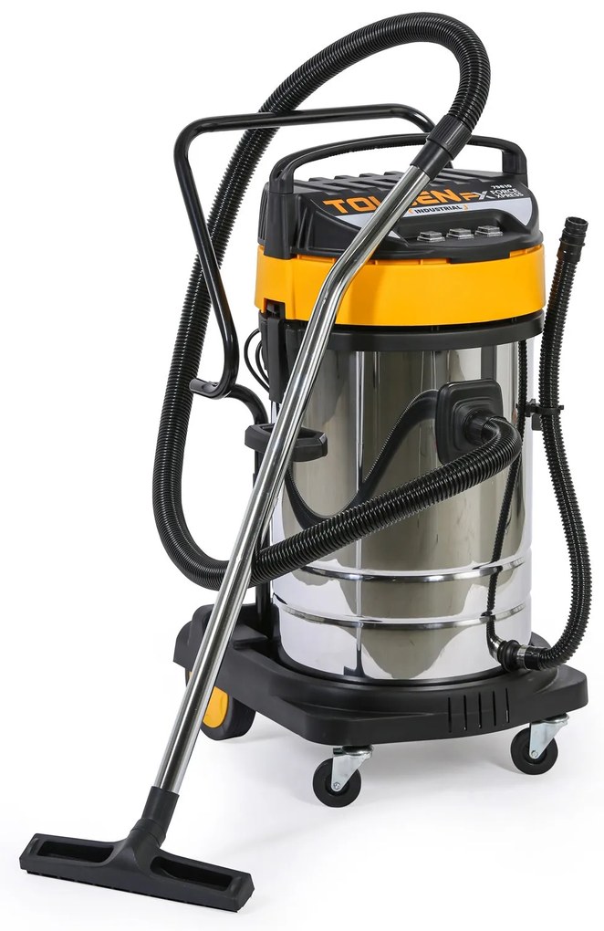 Průmyslový vysavač, suché/mokré sání, 3000 W, 80 l