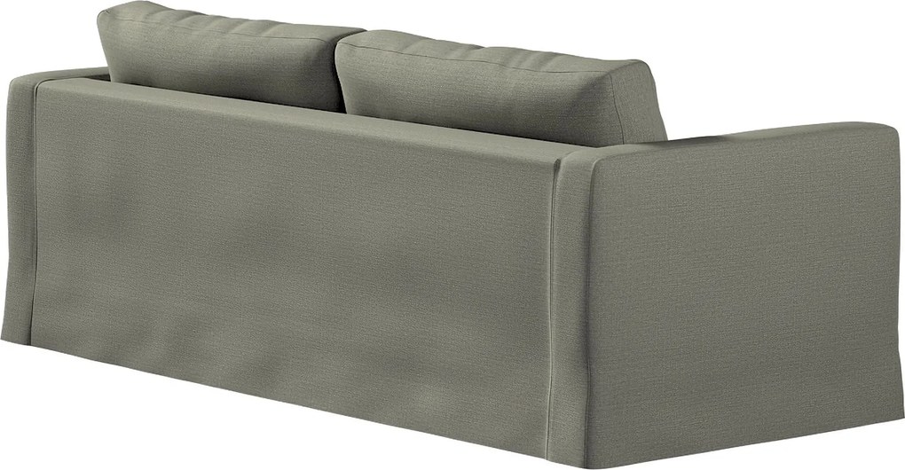 Potah na pohovku IKEA Karlstad 3-místná, nerozkládací, dlouhý barva šedá látka pletený vzor